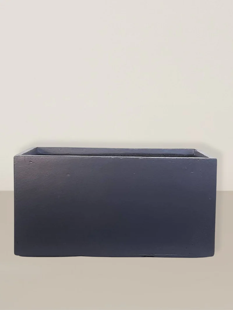 Rectangular Black Pot - Plants Life Landscape LLC